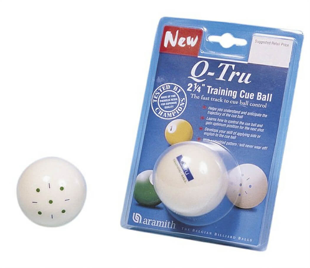 Aramith 2 1/4'' (57.2mm) Q-Tru Pool Training Cue Ball | Liberty Games