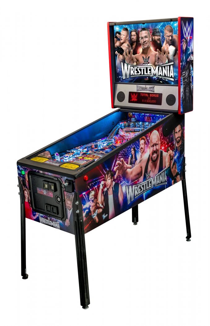 Stern WWE Wrestlemania Pro Pinball Machine For Sale | Liberty Games