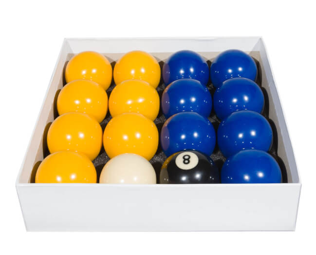 Competition 2'' Blue & Yellow Pool Ball Set | Liberty Games