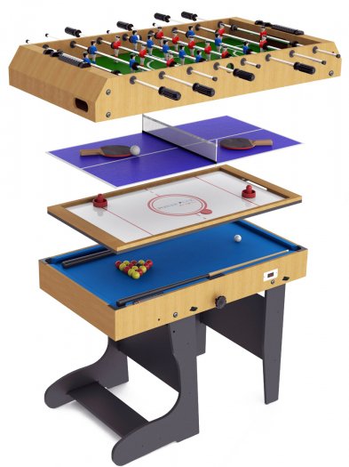Riley Folding Leg Multi Games Table M4B-1F | Liberty Games