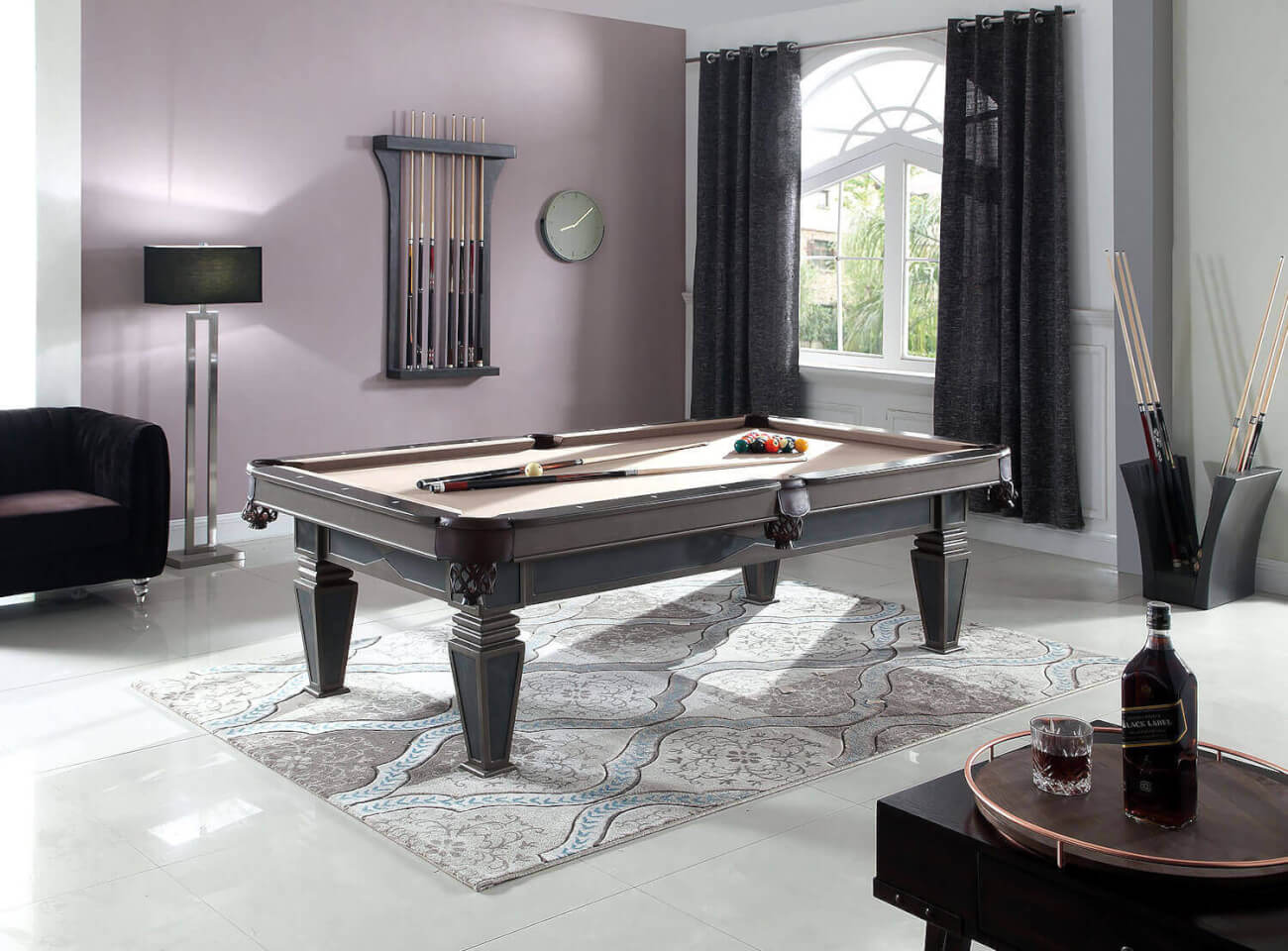 Houston Slate Bed 8ft American Pool Table | Liberty Games