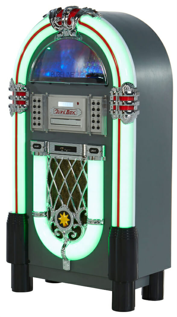 Pureline 105V Retro Bluetooth, CD & Vinyl Jukebox | Liberty Games
