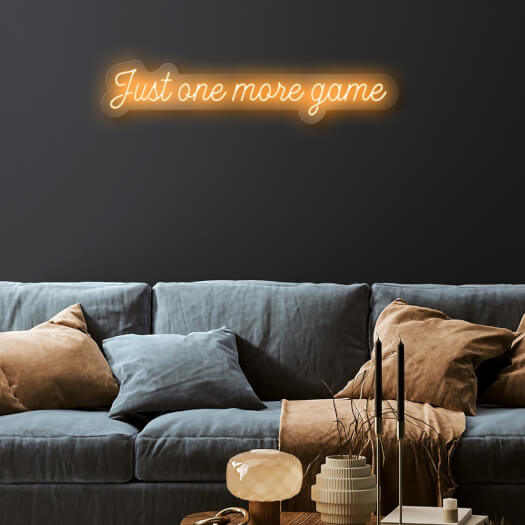 Just One More Game LED Neon Sign | Liberty Games