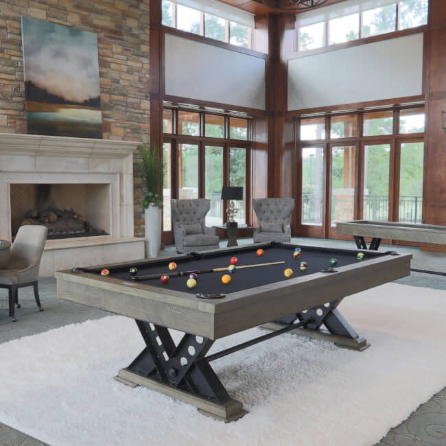 The Vienna 8ft American Slate Bed Pool & Dining Table | Liberty Games