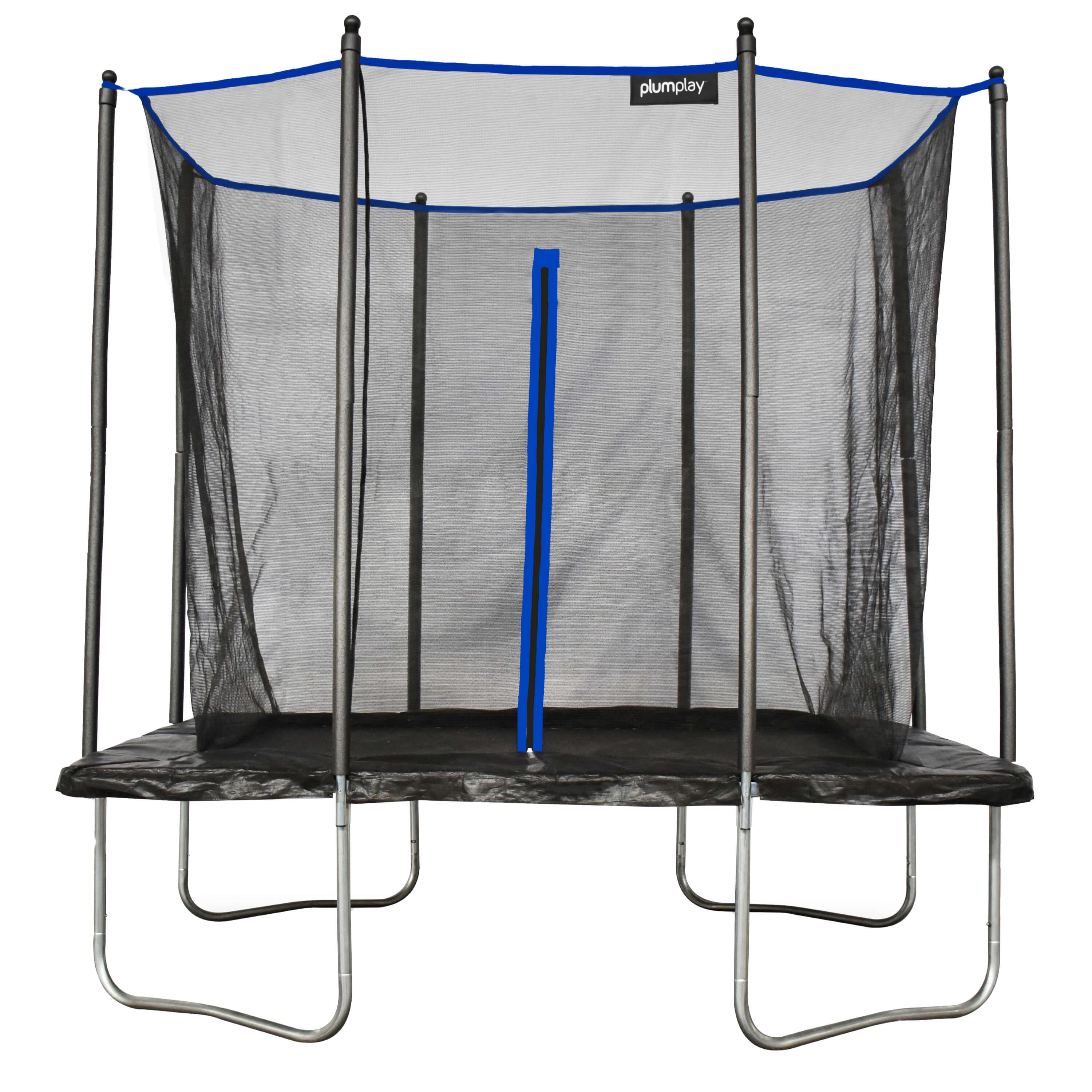 Plum Rectangular Springsafe Trampoline & Enclosure | Liberty Games