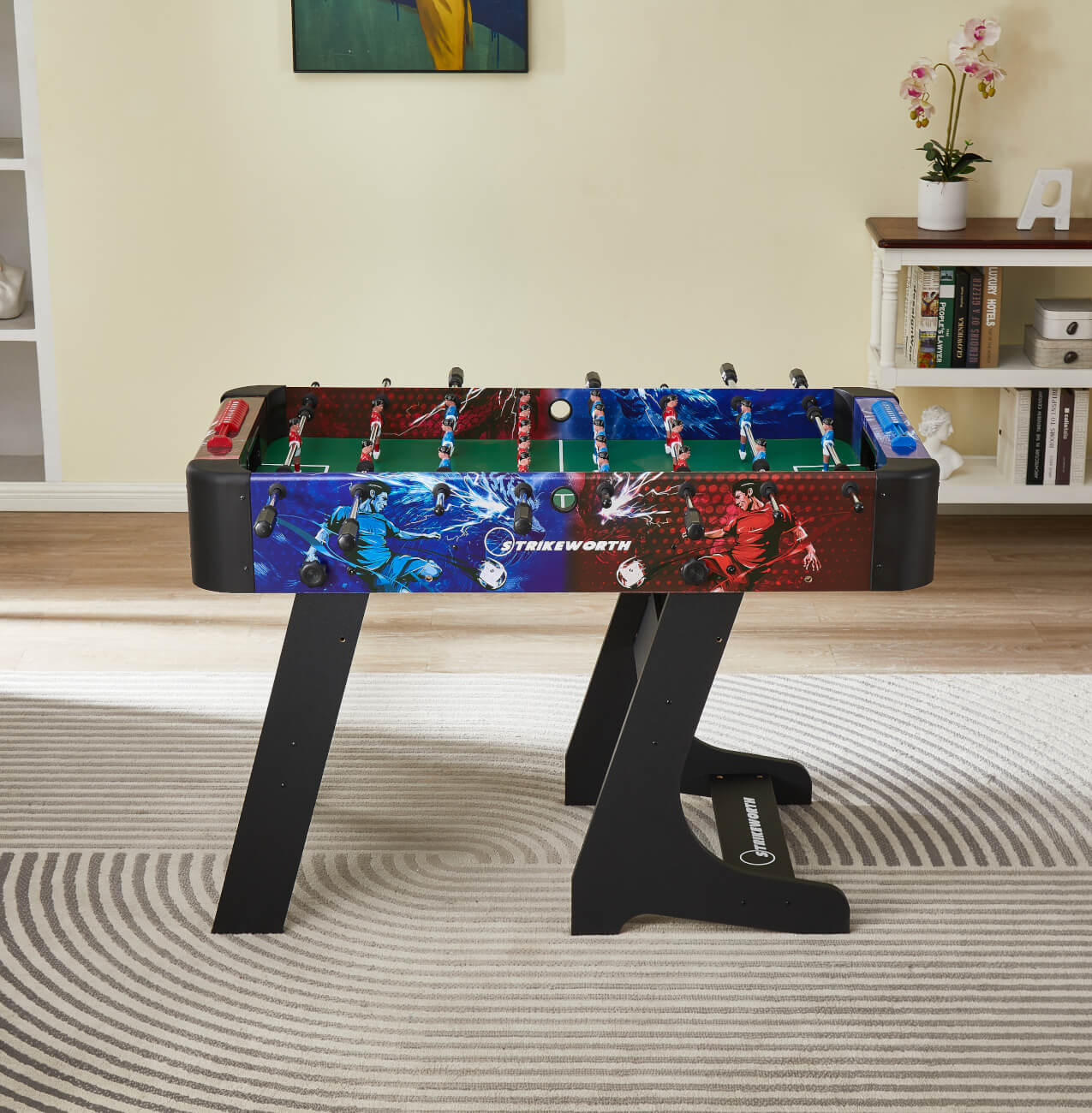 Strikeworth Bolt 4ft Folding Football Table | Liberty Games