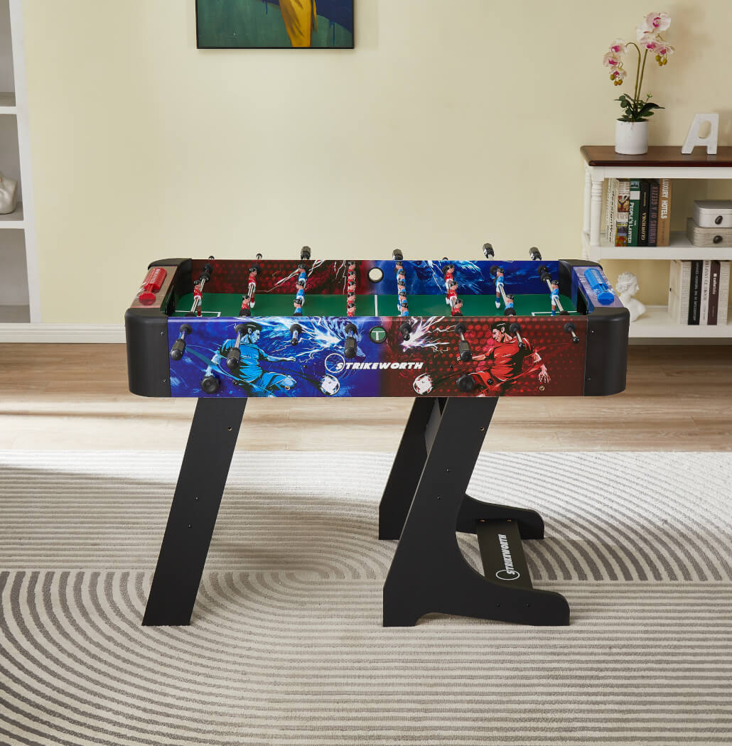 Strikeworth Bolt 4ft Folding Football Table | Liberty Games