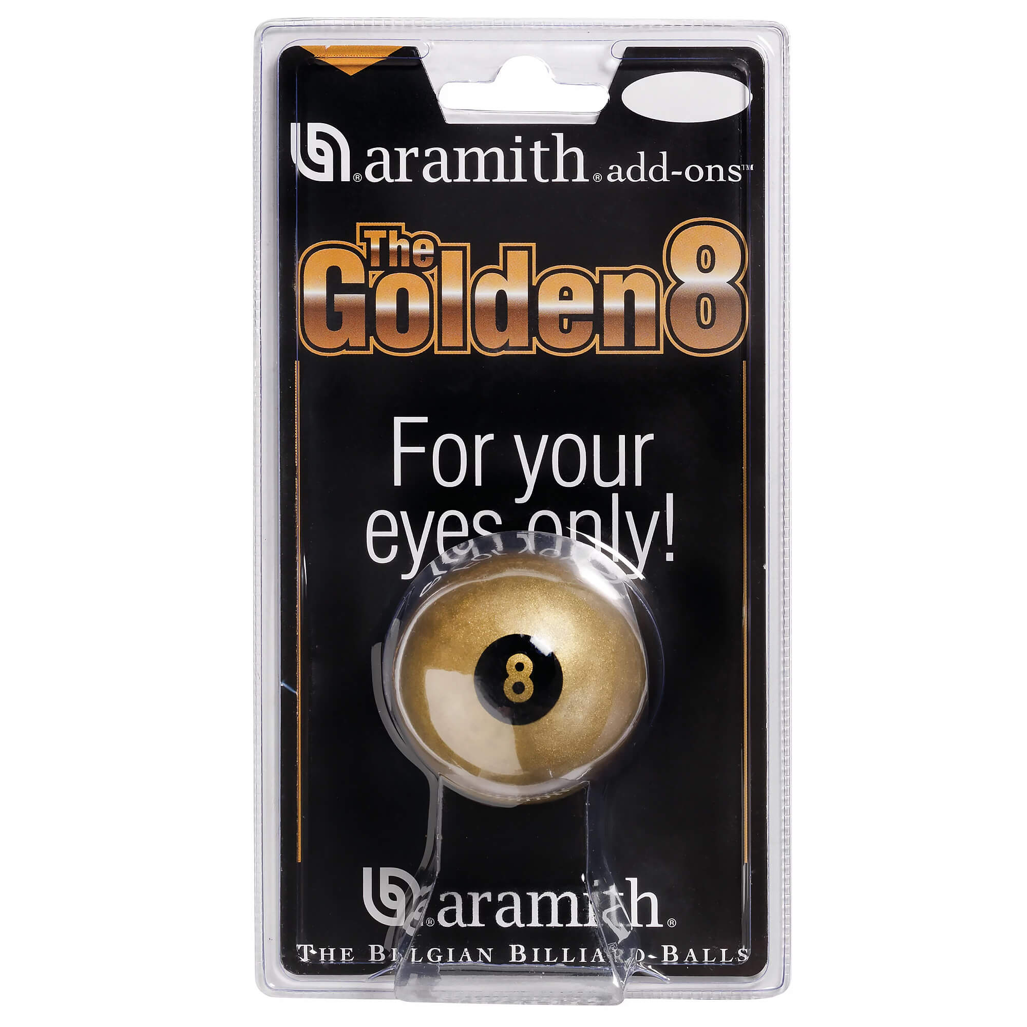 Aramith Golden American 8 Ball 2 1/4in 57.2mm | Liberty Games