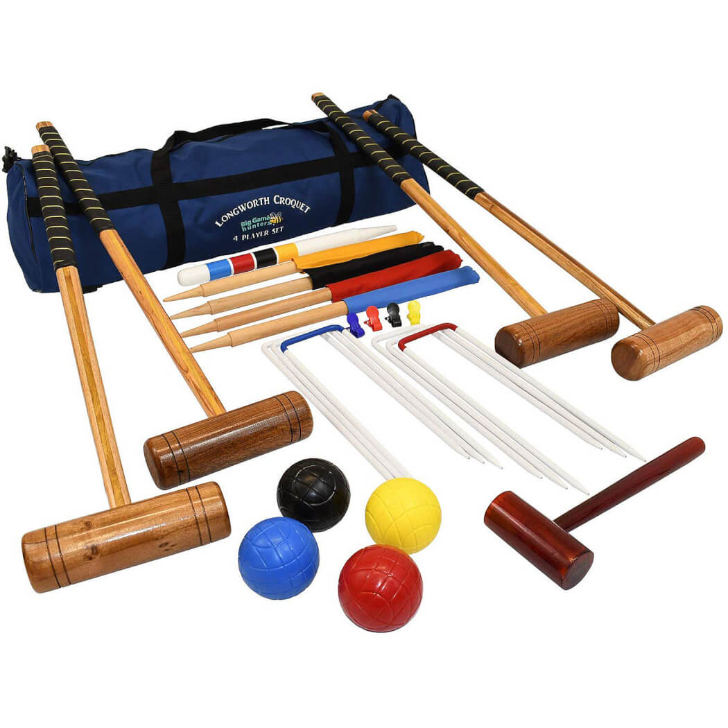 Longworth 4 Player Croquet Set with Bag (2107) | Liberty Games