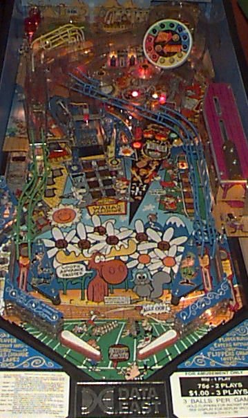 The Adventures Of Rocky & Bullwinkle Pinball Machine | Liberty Games