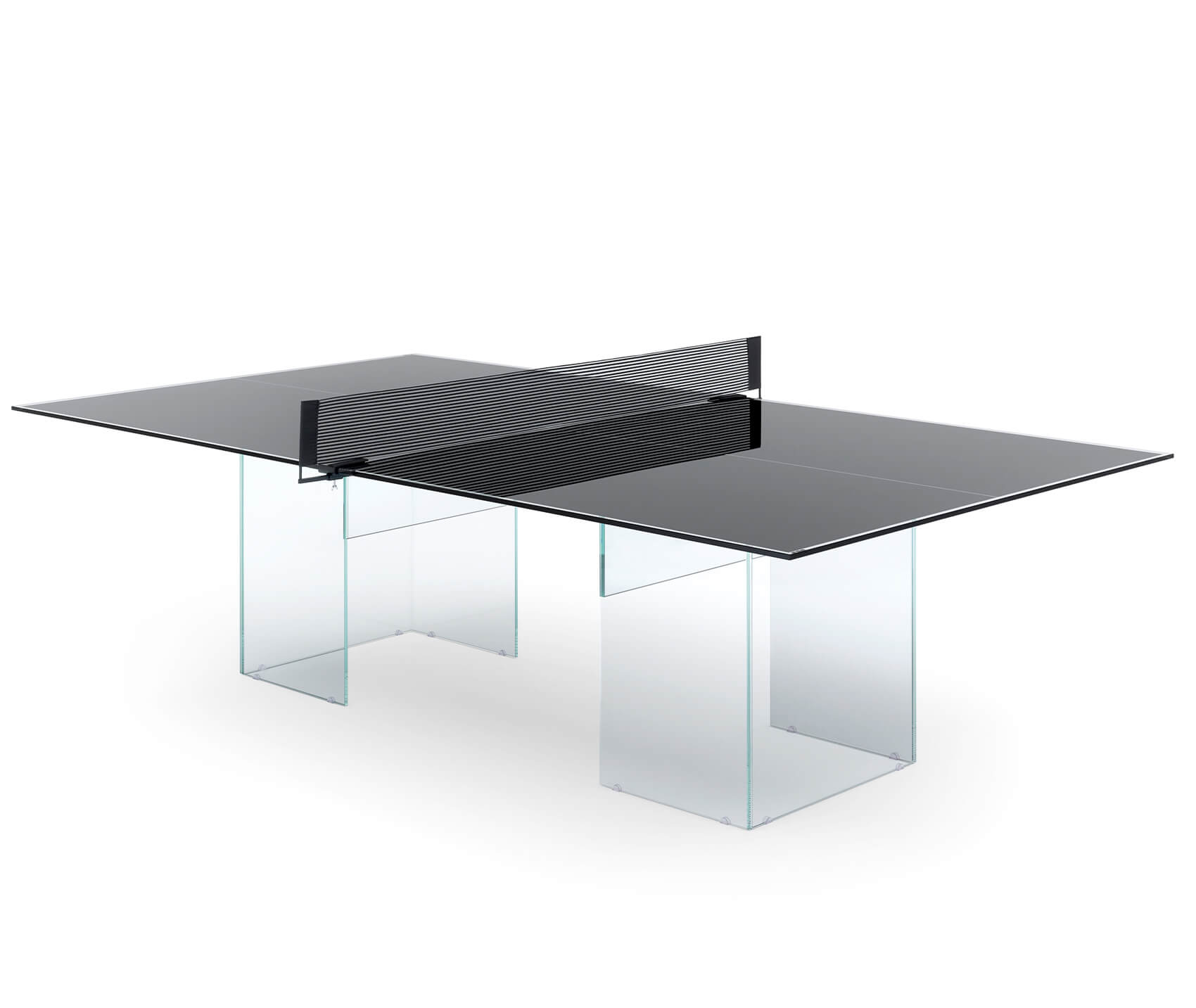 The Crystal Outdoor/Indoor Glass Table Tennis Table | Liberty Games