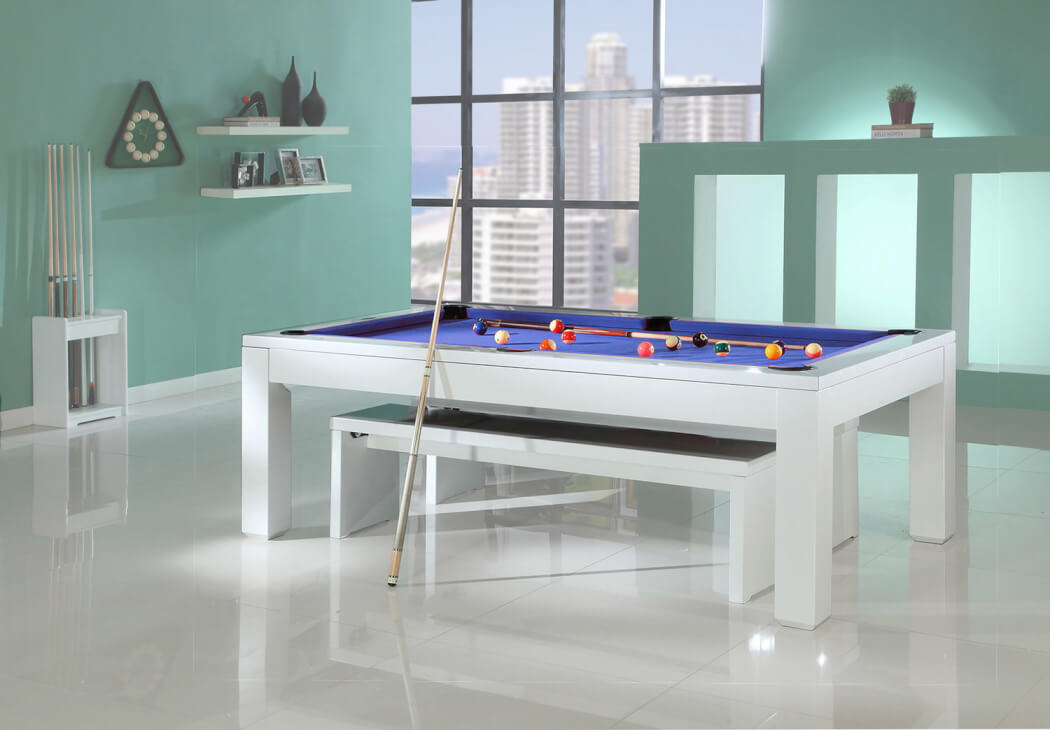 The Phoenix Solid Wood 7ft Slate Bed Pool Dining Table | Liberty Games