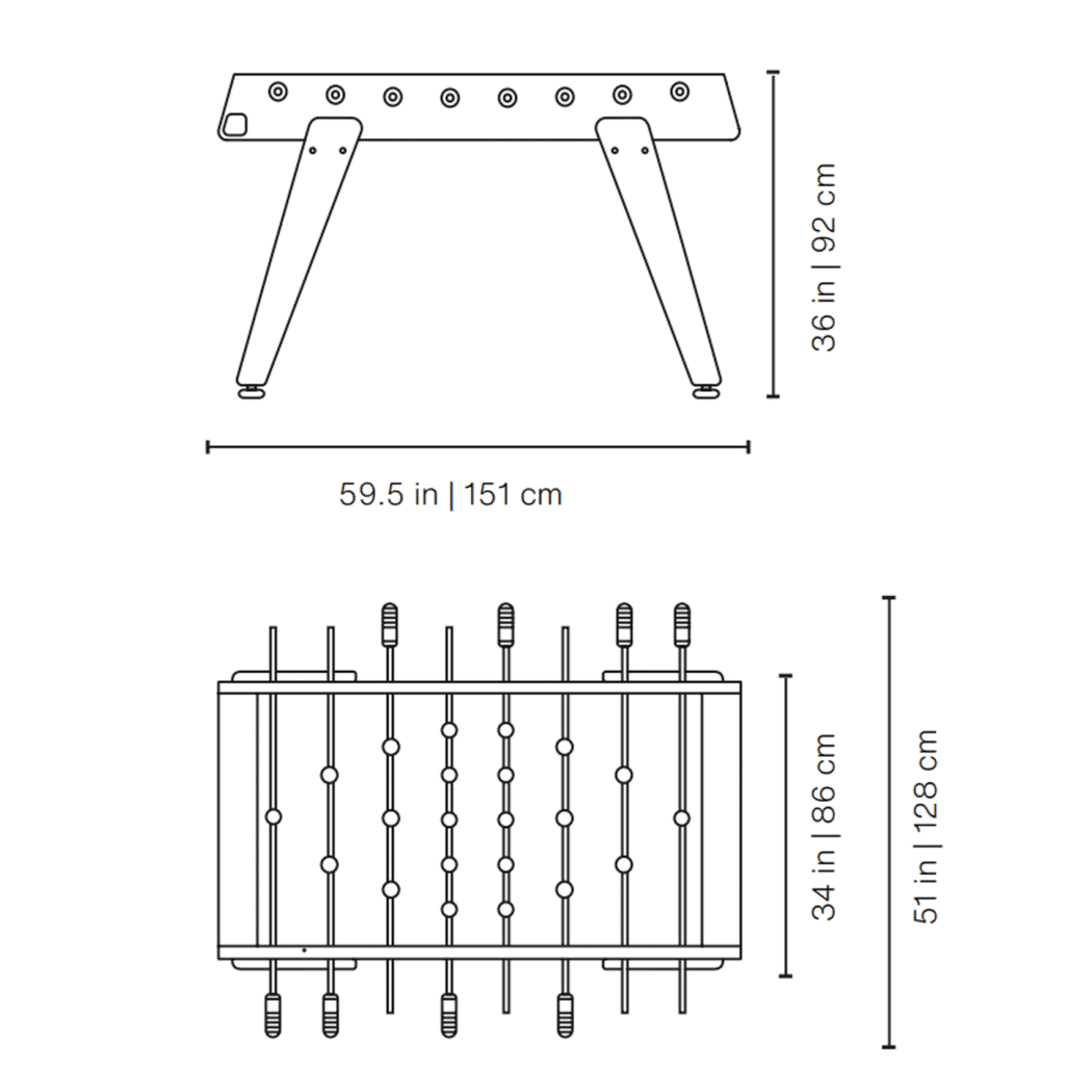 RS3 Wood Football Table | Liberty Games