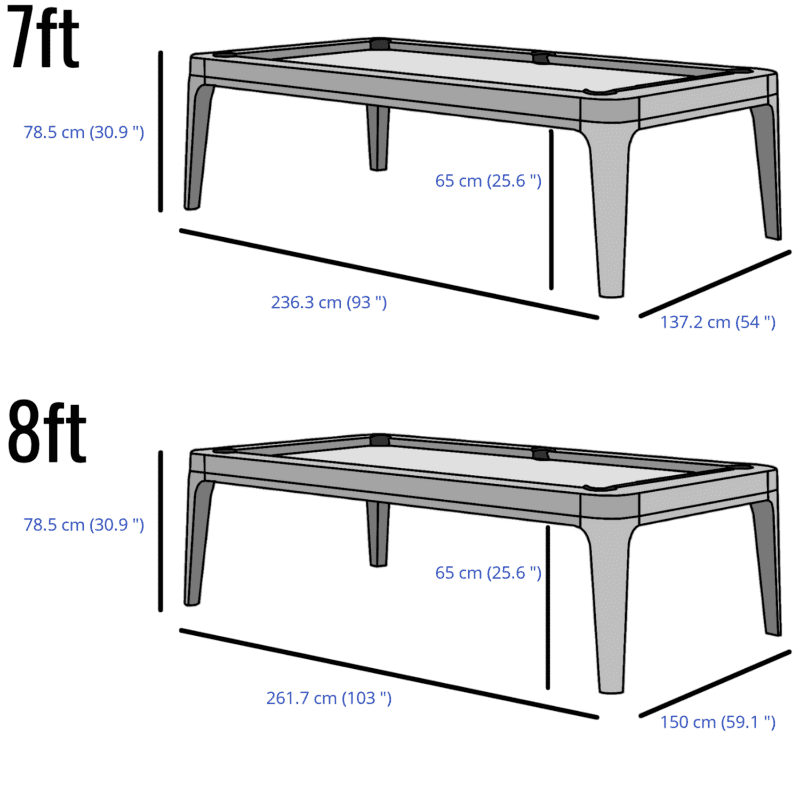 The Pureline Malta American Slate Bed Pool Dining Table