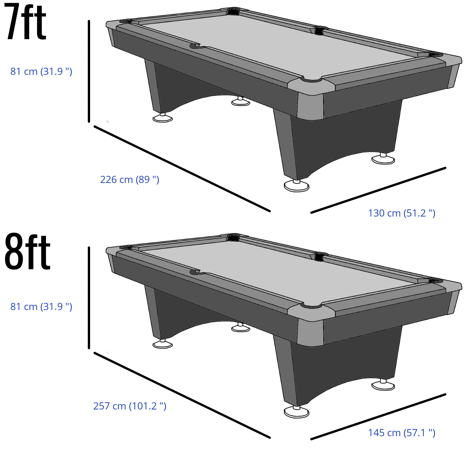 Black Wolf Pool Table | Liberty Games