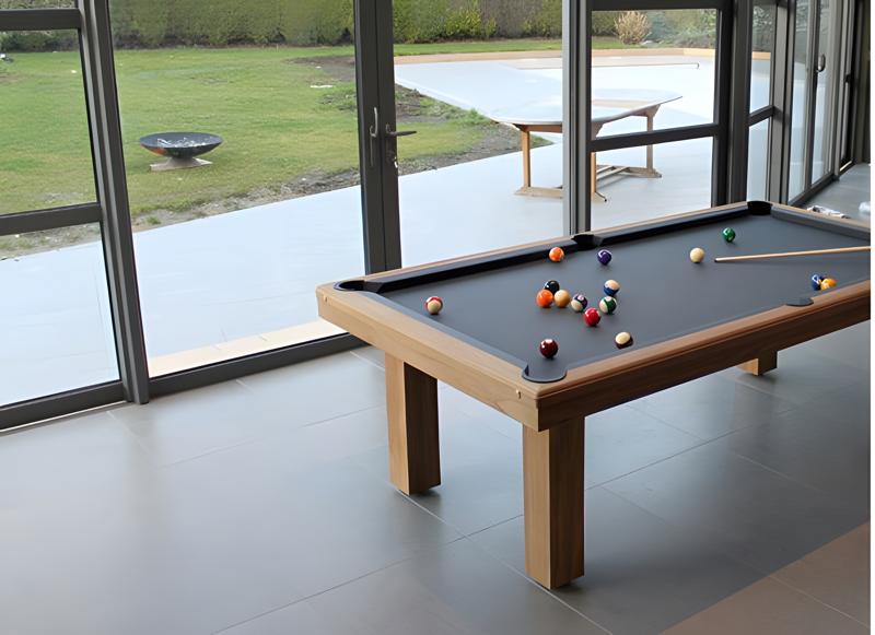 Billard Toulet Outdoor Teck Snooker Table - 9 ft, 10 ft