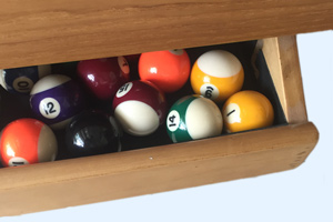 The Precision 7ft Solid Oak Slate Bed Pool Dining Table