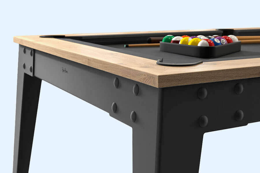 The Steel 6ft Slate Bed American Pool Table | Liberty Games