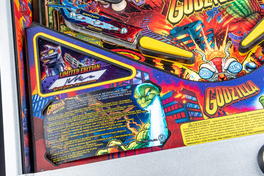 Stern Godzilla Limited Edition Pinball Machine | Liberty Games