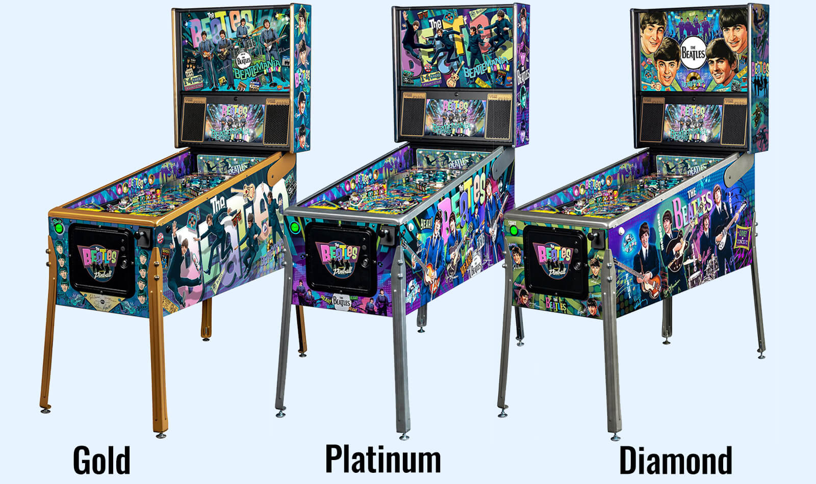 Stern The Beatles Diamond Pinball Machine | Liberty Games