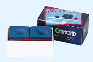 Blue Diamond Pool & Billiard Chalk: Set of 2 | Liberty Games