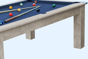 Modern Diner Slate Bed Pool Dining Table - 6 ft, 7 ft | Liberty Games