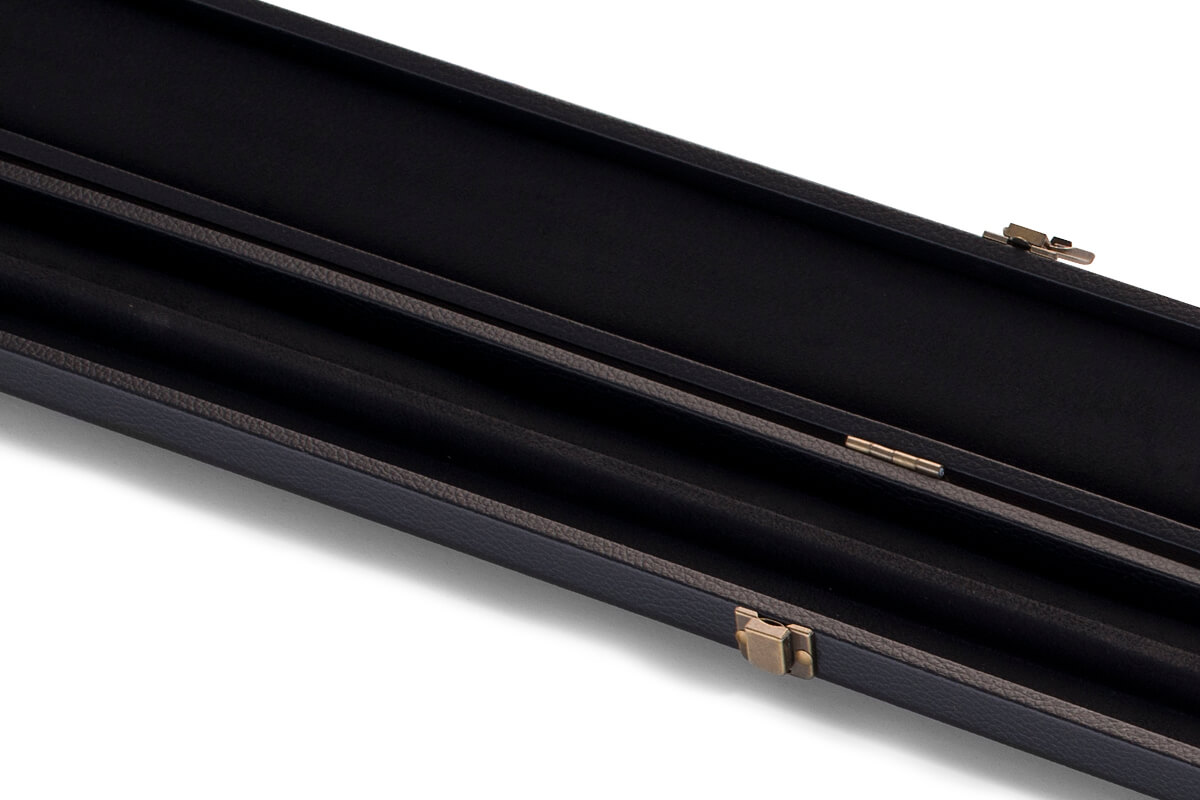 Peradon Clubman One-Piece Double Pool Cue Case (Black) | Liberty Games
