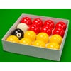Strikeworth 2-inch Red & Yellow Pool Balls | Liberty Games