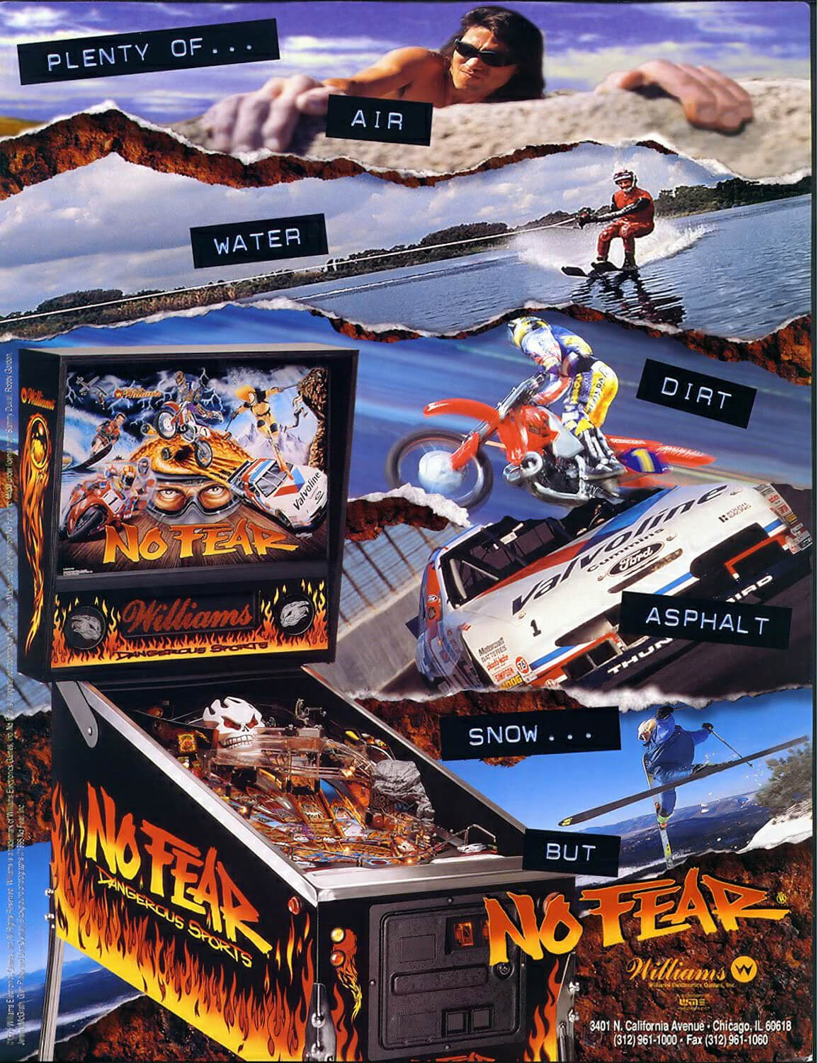 No Fear: Dangerous Sports Pinball Machine For Sale | Liberty Games