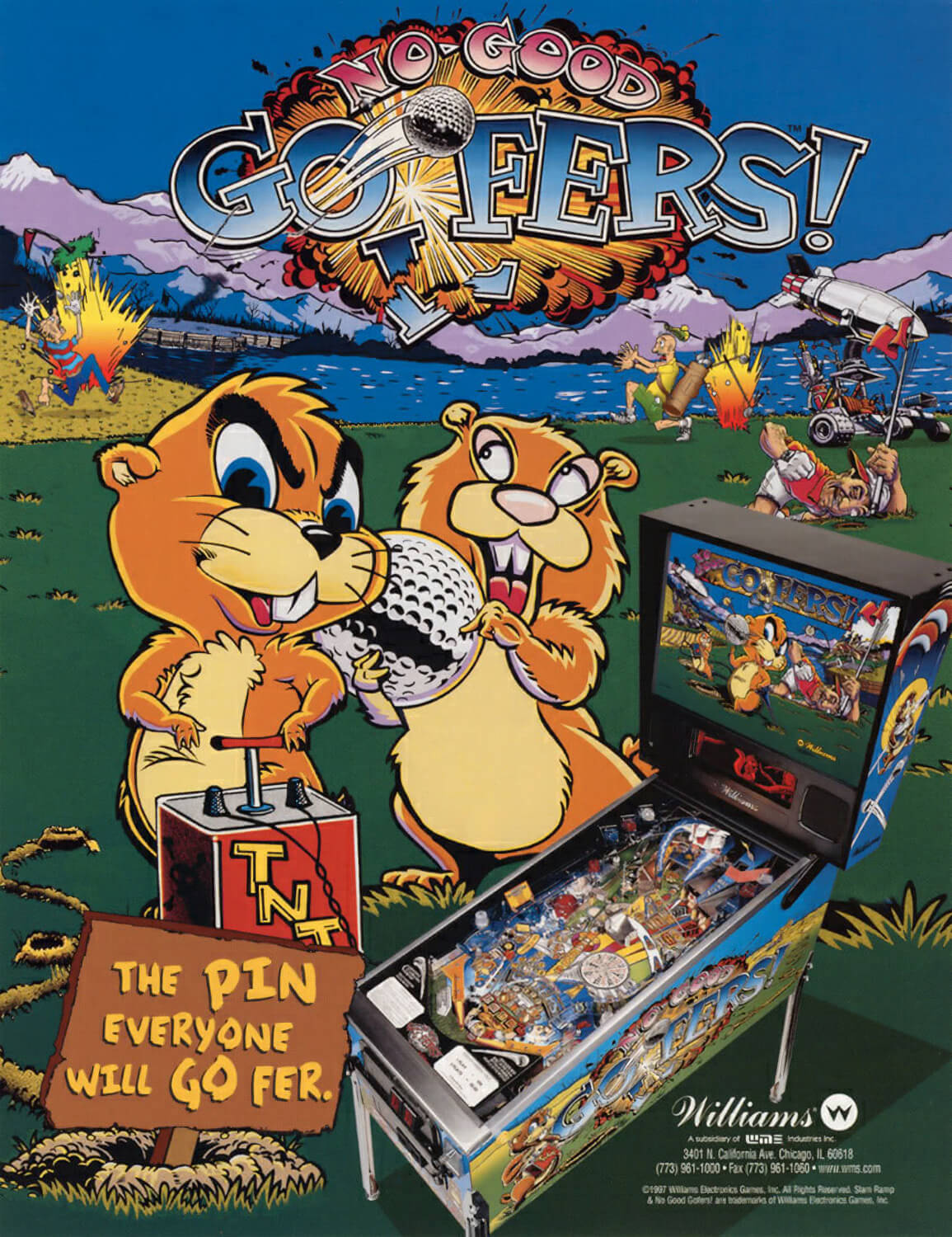 No Good Gofers Pinball Machine For Sale | Liberty Games