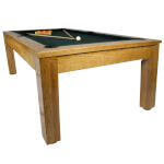 The Precision 7ft Solid Oak Slate Bed Pool Dining Table