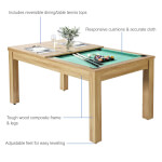 Pureline 6ft Pool Dining Table & Table Tennis Top | Liberty Games