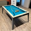 The Steel 6ft Slate Bed American Pool Table | Liberty Games