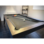 The Steel 6ft Slate Bed American Pool Table | Liberty Games