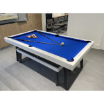 Pureline California Outdoor/Indoor 7ft Slate Bed Pool Dining Table