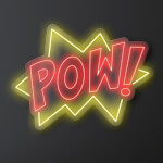 POW! LED Neon Sign | Liberty Games