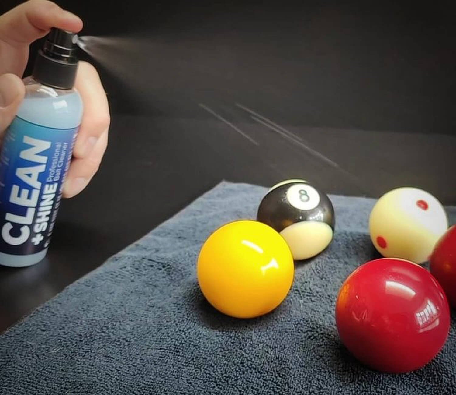 Clean & Shine Pool Ball Cleaner (125ml) | Liberty Games