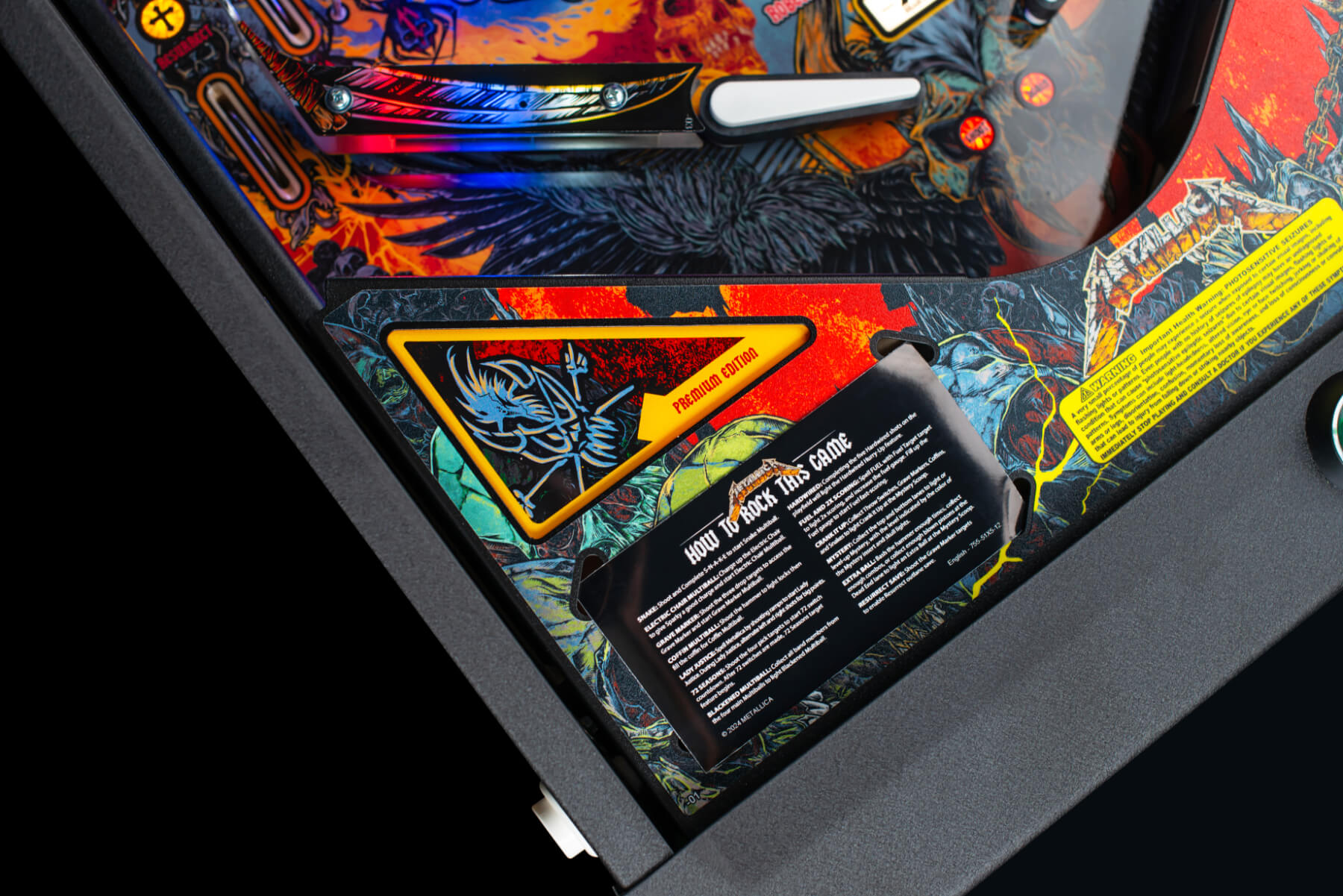 Stern Metallica Remastered Premium Pinball Machine | Liberty Games