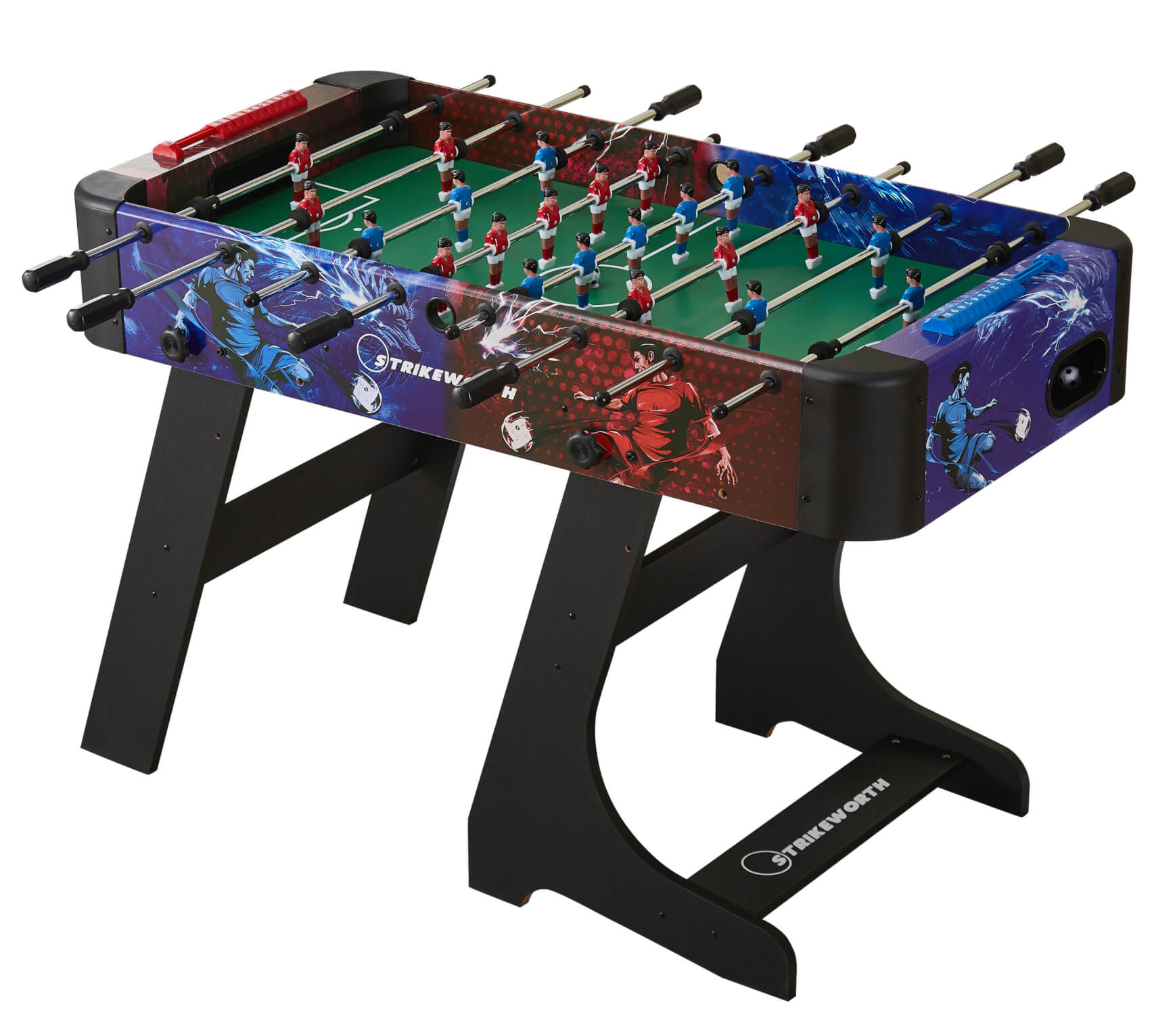 Strikeworth Bolt 4ft Folding Football Table | Liberty Games