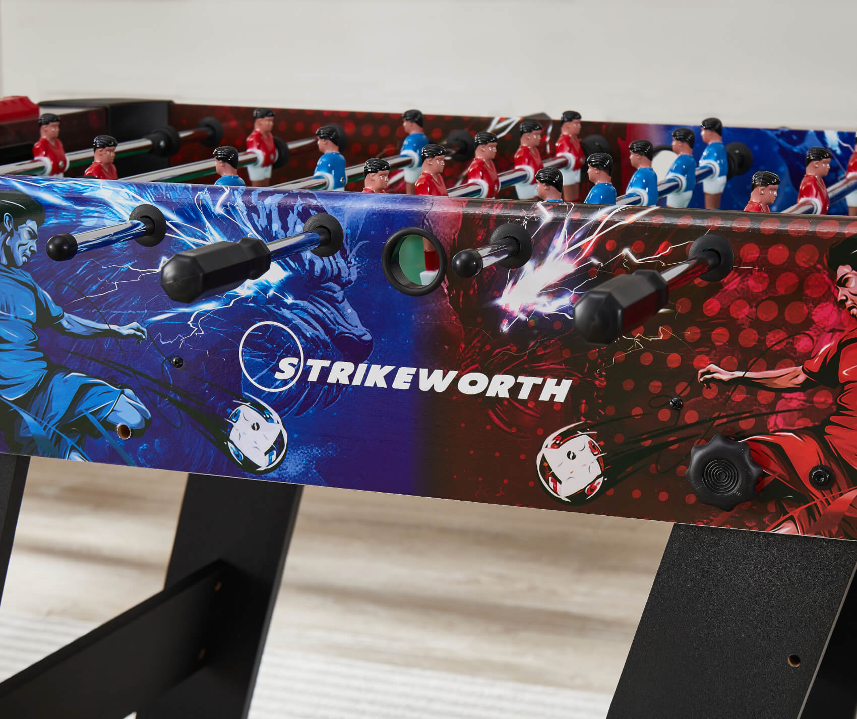 Strikeworth Bolt 4ft Folding Football Table | Liberty Games