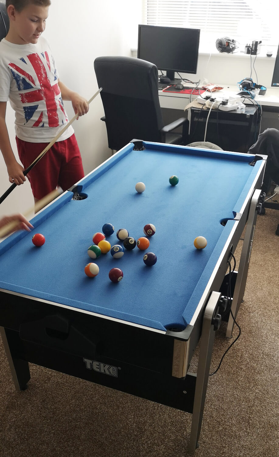 Tekscore 5 foot Folding Leg Multi Games Table | Liberty Games