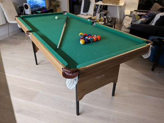Pureline 6ft Folding Snooker & Pool Table | Liberty Games